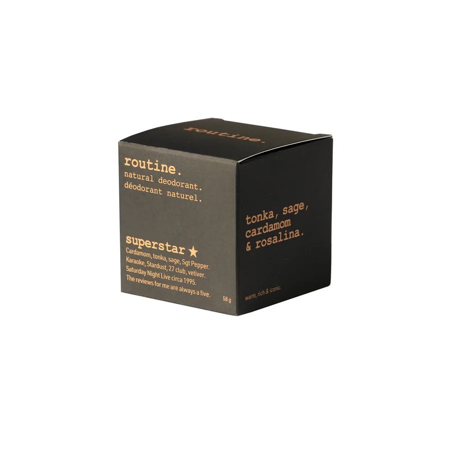 Routine Natural Deodorant Cream - SUPERSTAR | Lilly's Bathcarry